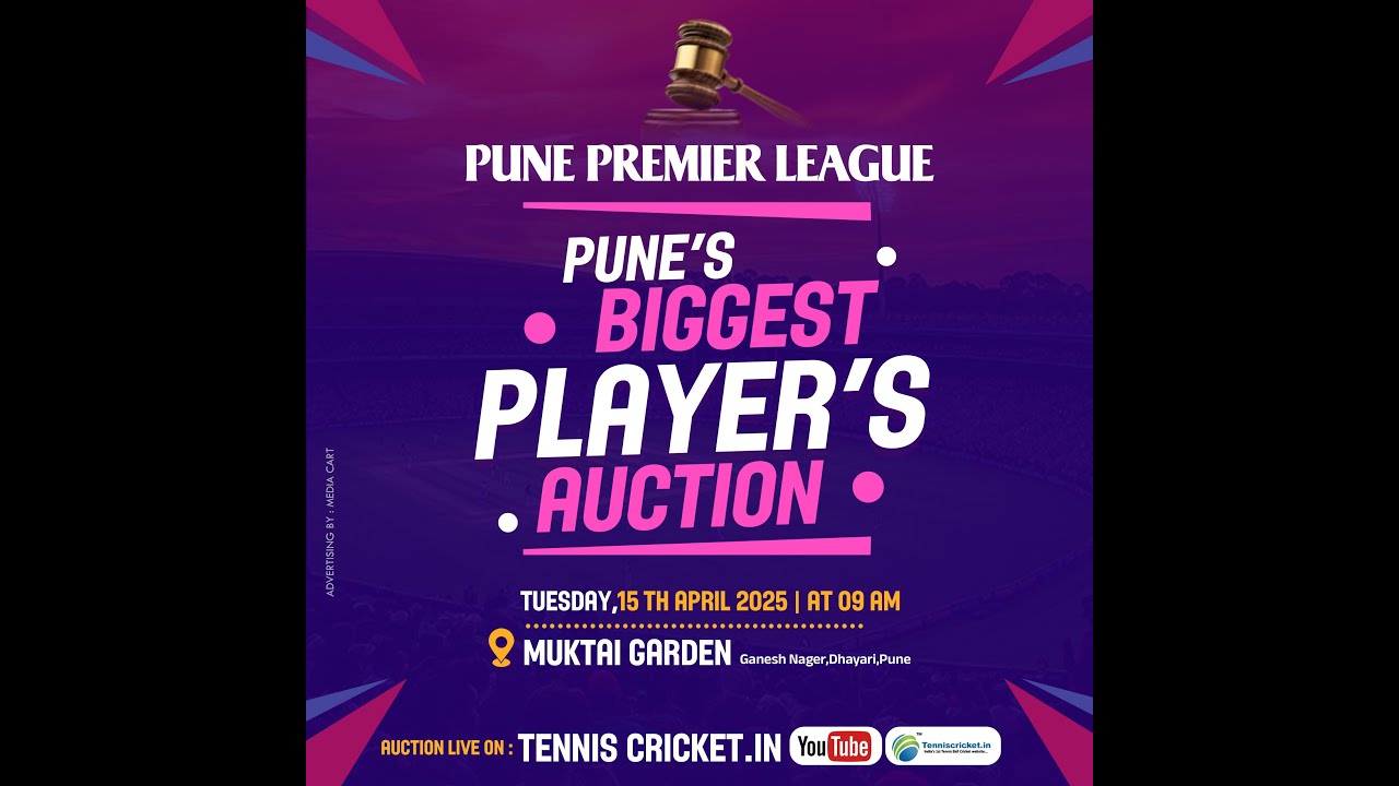 Player Auction || Pune Premier League 2025 - YouTube
