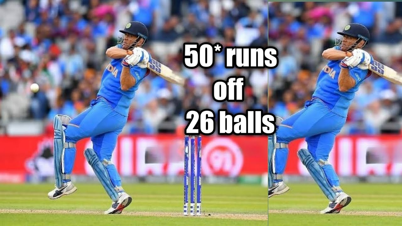 MS dhoni Fastest fifty |50* off 26 Balls| India vs England #dhoni # ...