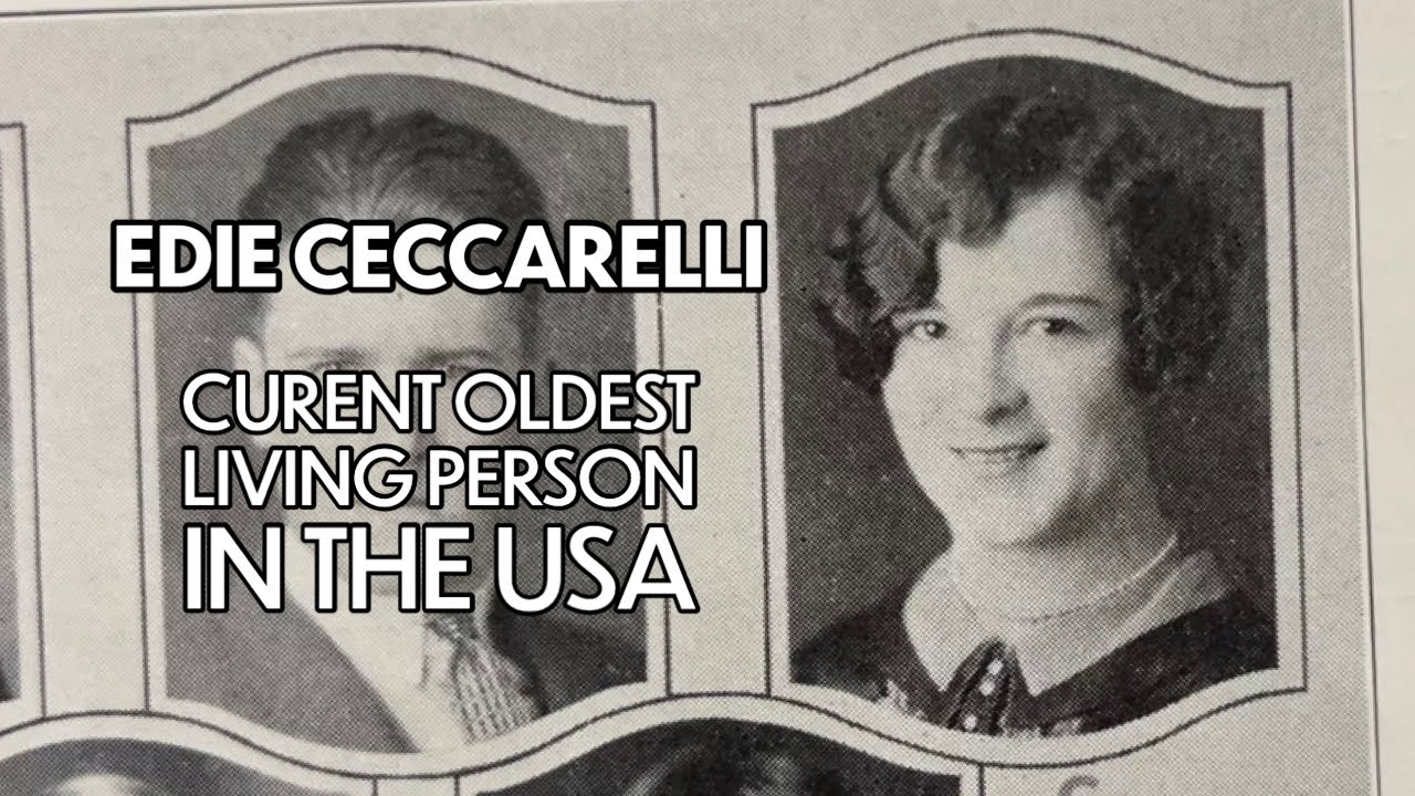 Edie Ceccarelli: Current Oldest Living Person in the USA - YouTube