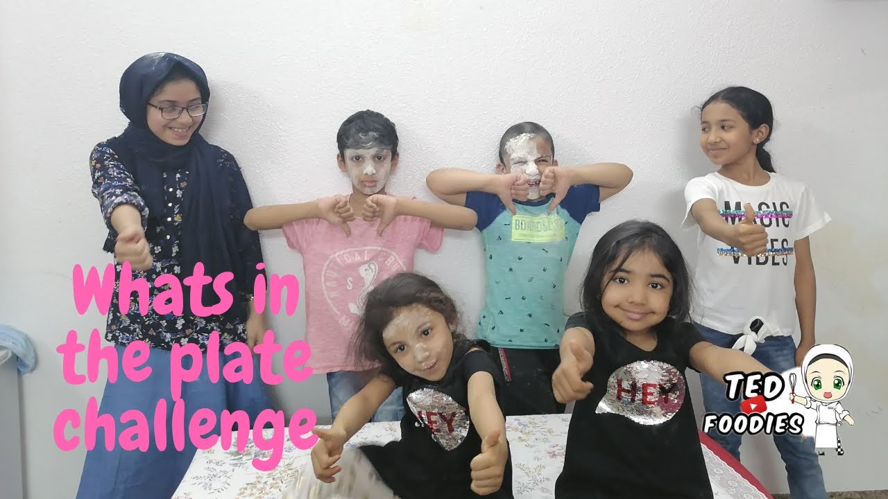 Whats in the plate challenge enjoying with friends - YouTube