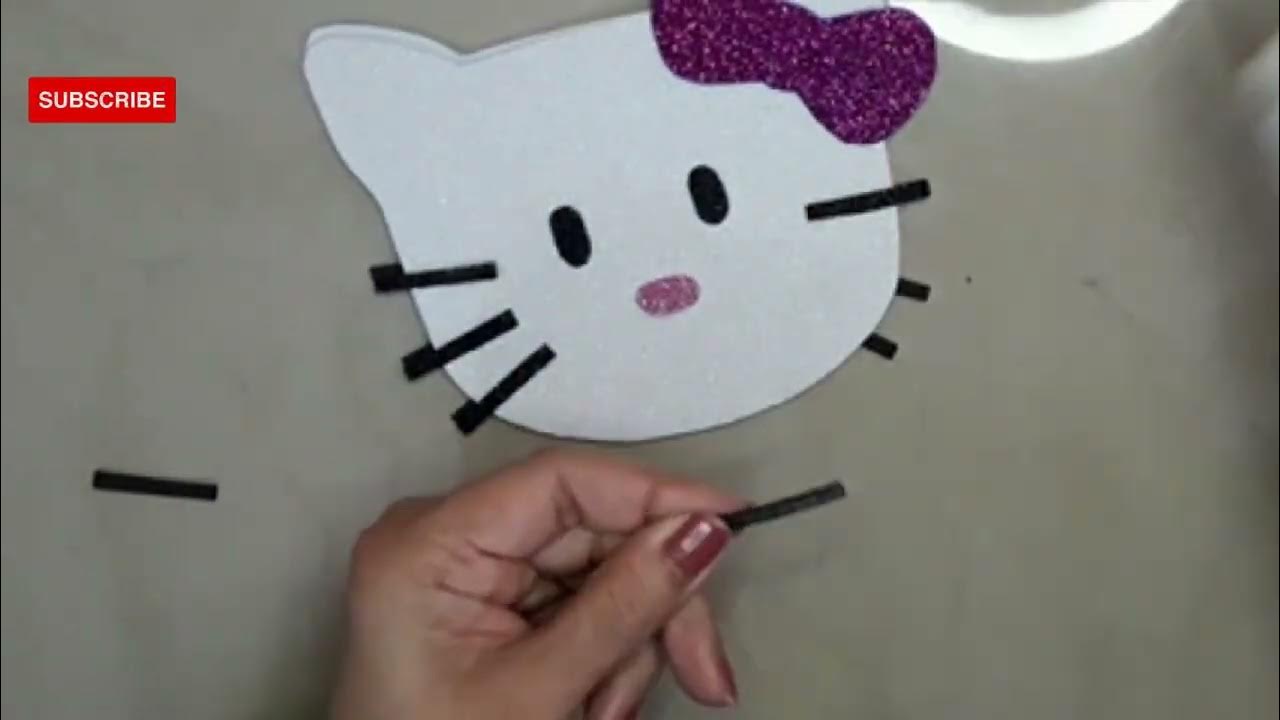 HOW TO MAKE HELLO KITTY PURSE | MJ CRAFTS DIY | GLITTERFOAM CRAFTS ...