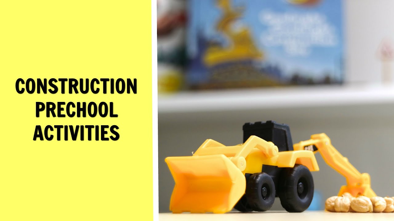 Preschool at Home Construction Vehicle 3 Year Old Activities - YouTube