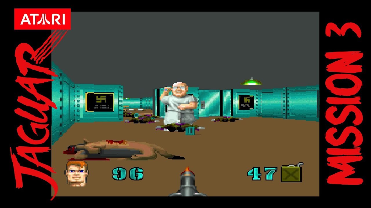 Wolfenstein 3D - Mission 3 (1994) [ATARI JAGUAR] - YouTube