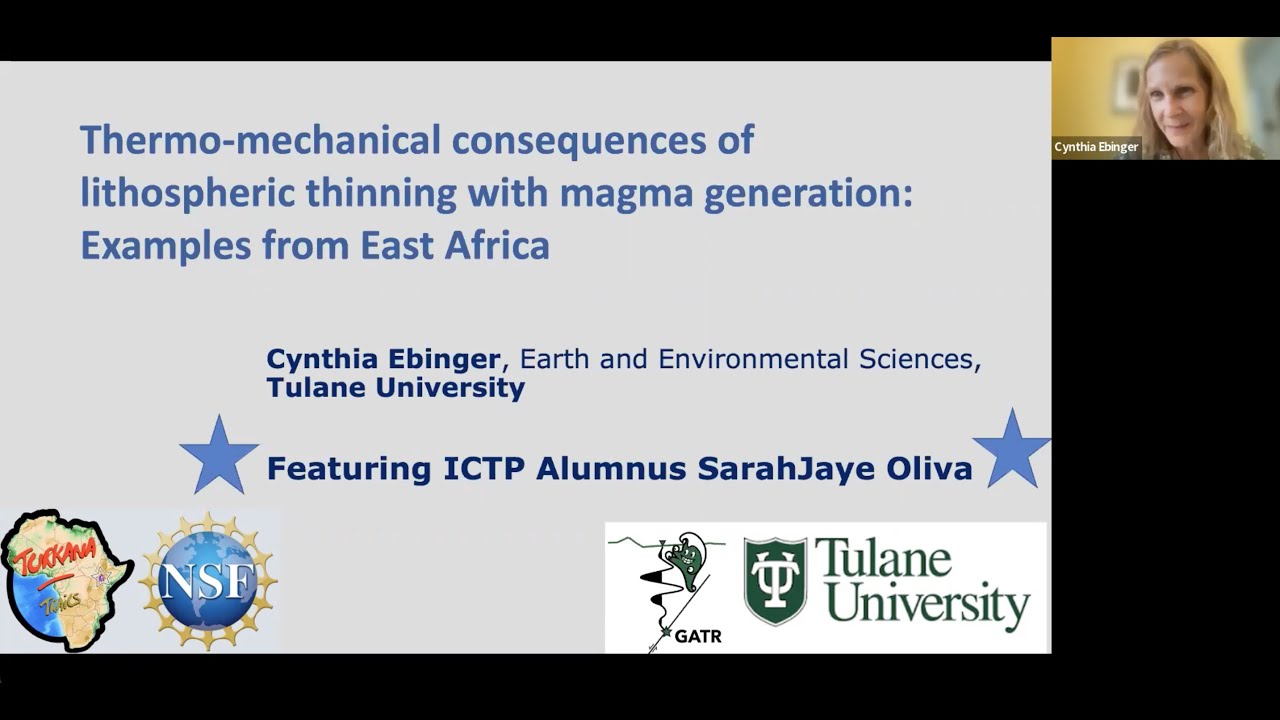 GEO@EAIFR webinar. Prof. Cynthia Ebinger (Tulane University) - YouTube