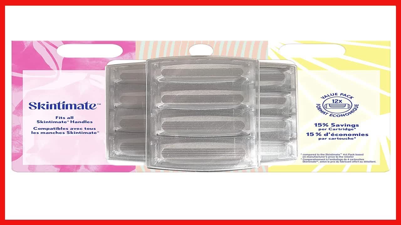 Great product - Skintimate 4-Blade Razor Refill Cartridges with Aloe ...