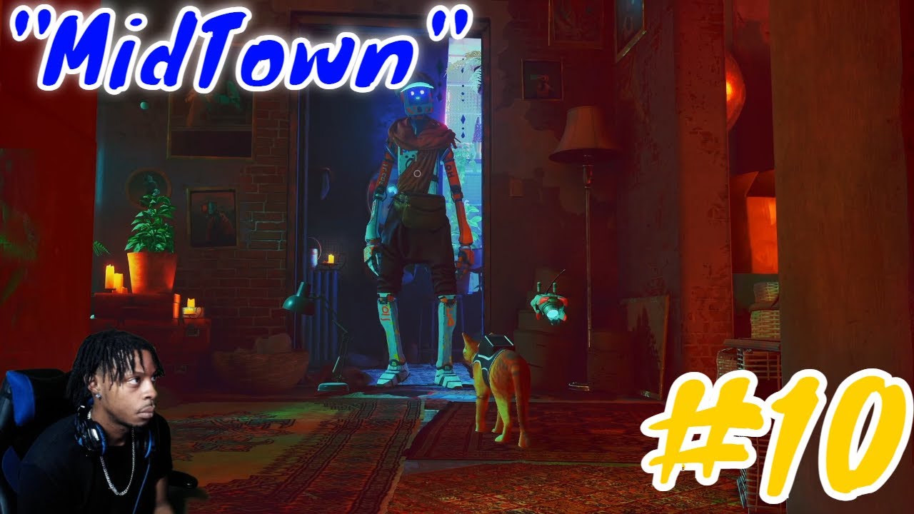 STRAY #10 ' Mid Town ' PS5 WALKTHROUGH GAMEPLAY! - YouTube