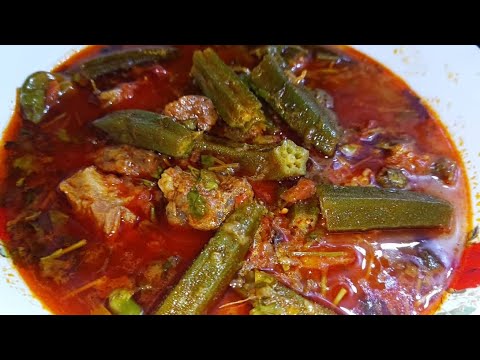 hyderabadi Bhendi gosht ka sherwa//easy and simple // rozana ka salan ...