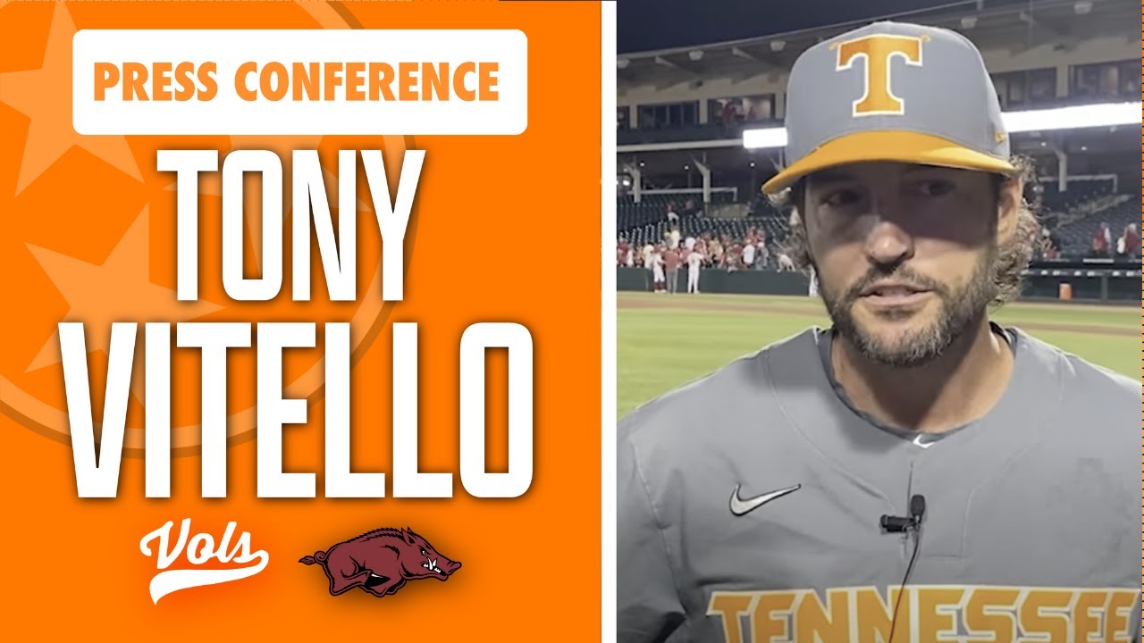 Tony Vitello breaks down Tennessee Volunteers 5-2 loss at Arkansas ...