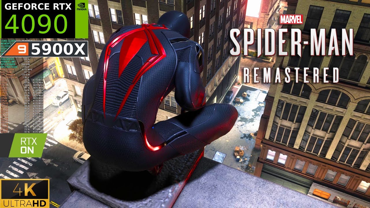 Marvel’s Spider-Man Remastered 4K | RTX 4090 DLSS 3, Ray Tracing ...