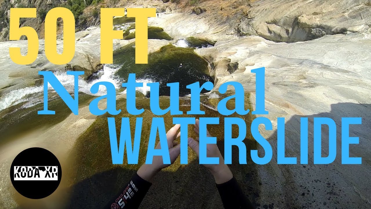 Natural Water slide in California !!! - YouTube