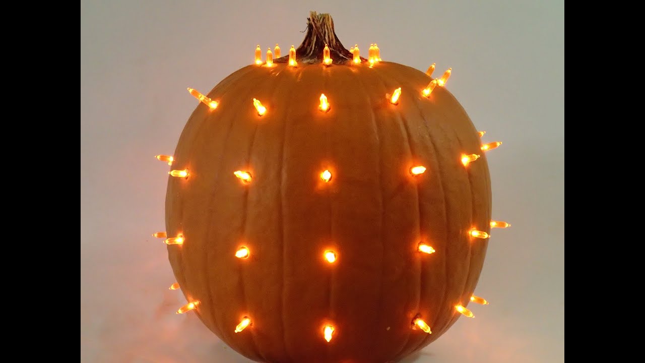 How To Make A LED Lighted Pumpkin: Easy DIY Projects Tutorial - YouTube