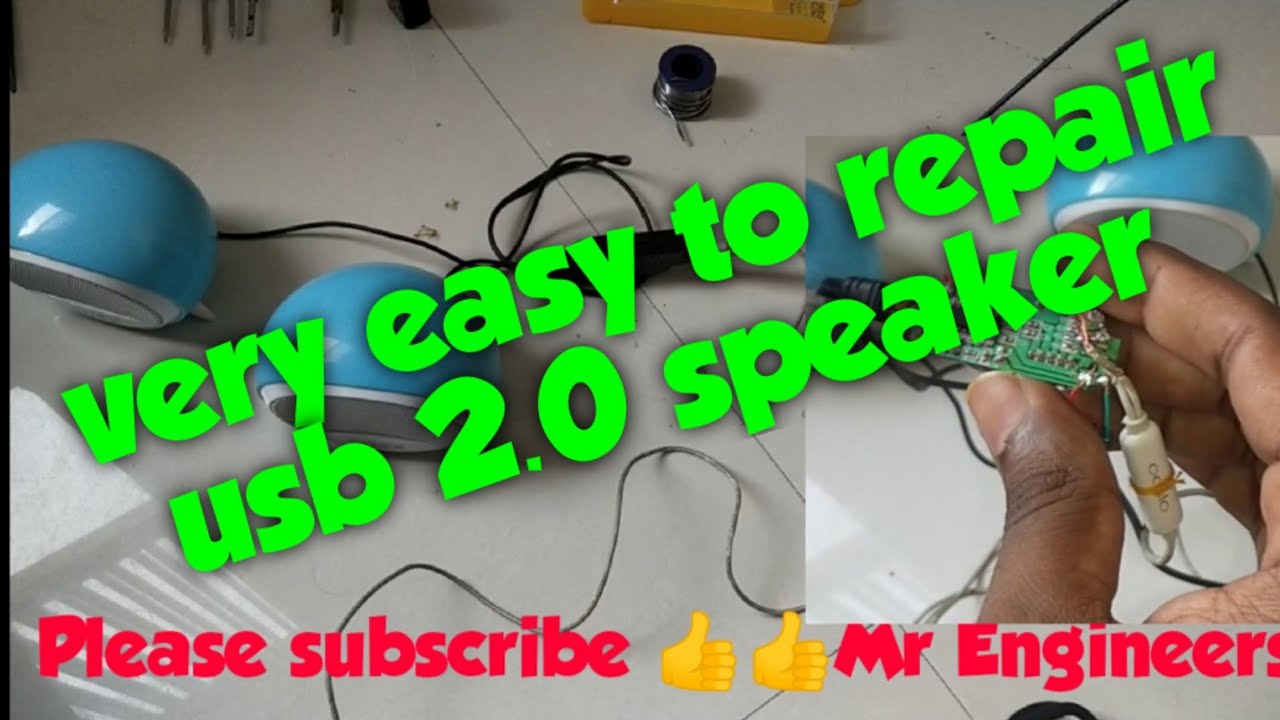 How to repair computer usb speaker 2.0 - YouTube