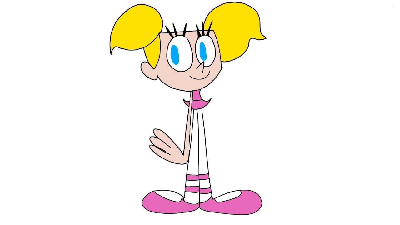 how to draw DeeDee from Dexter's laboratory |very easy step by step - YouTube