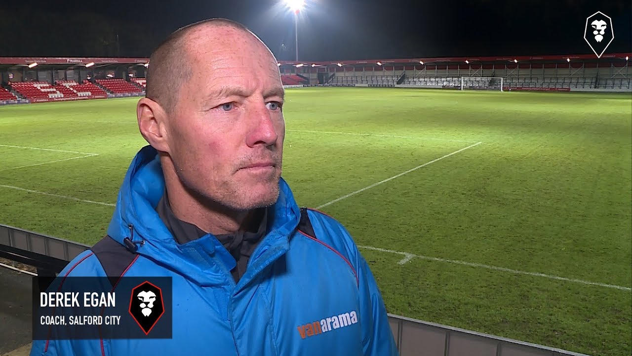 Salford City 0-3 FC United - Derek Egan post-match interview ...