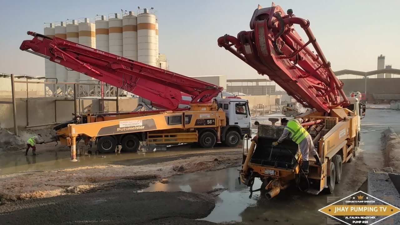 This is how hard a concrete pump helper works every time they clean ...