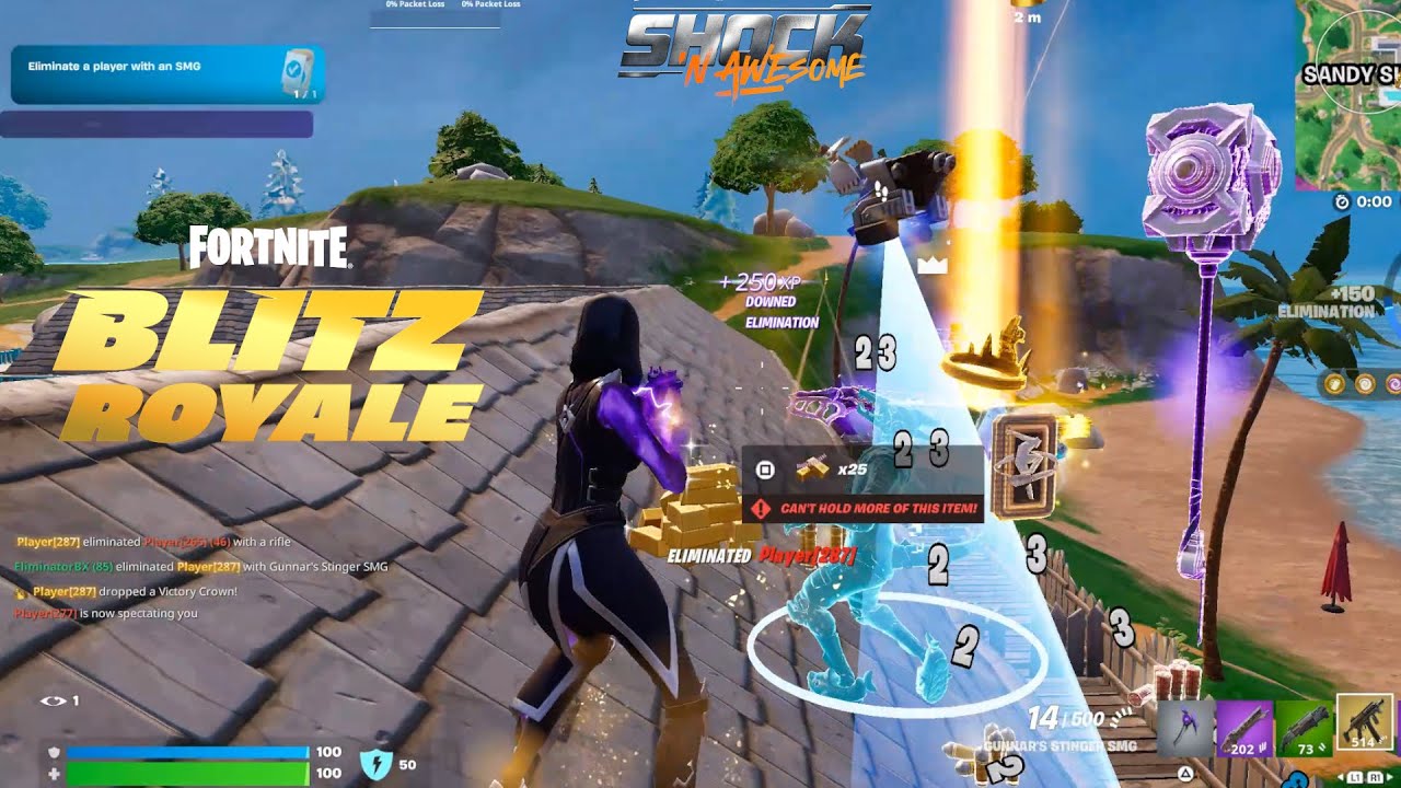 FORTNITE - BLITZ ROYALE - C6 S4 - SHOCK AND AWESOME - YouTube