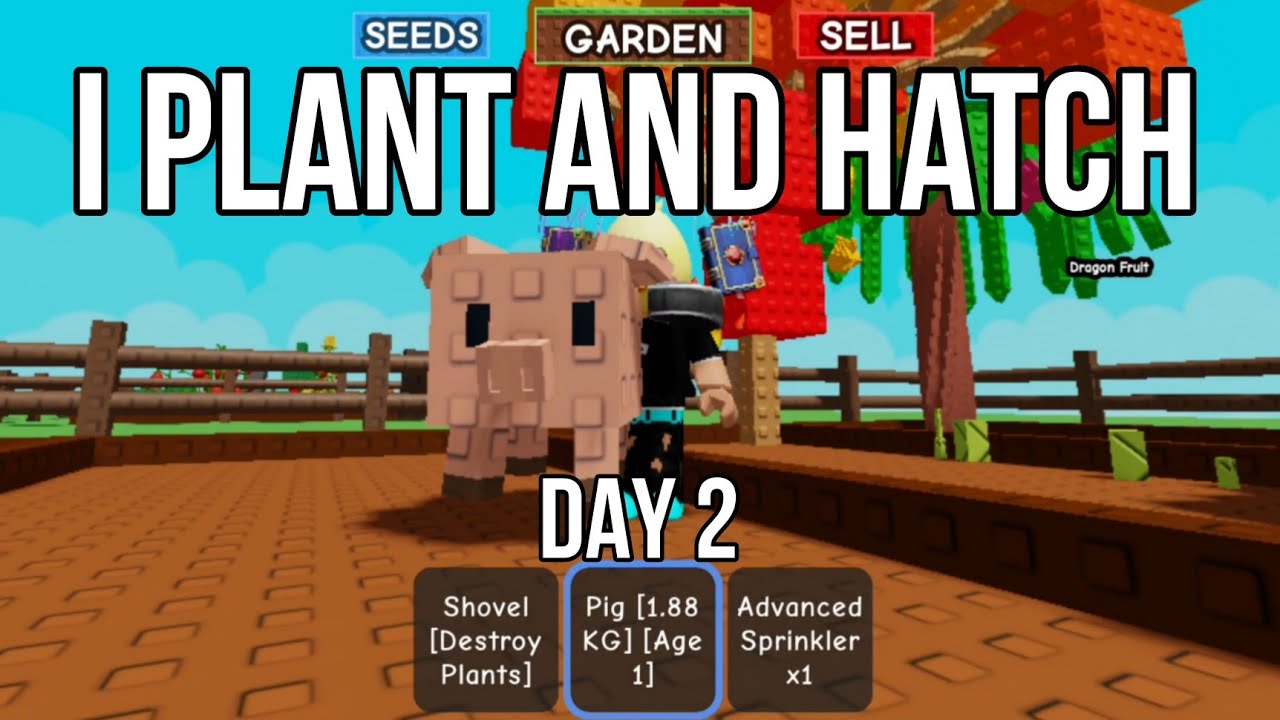 I PLANT and HATCH in Grow A Garden - YouTube