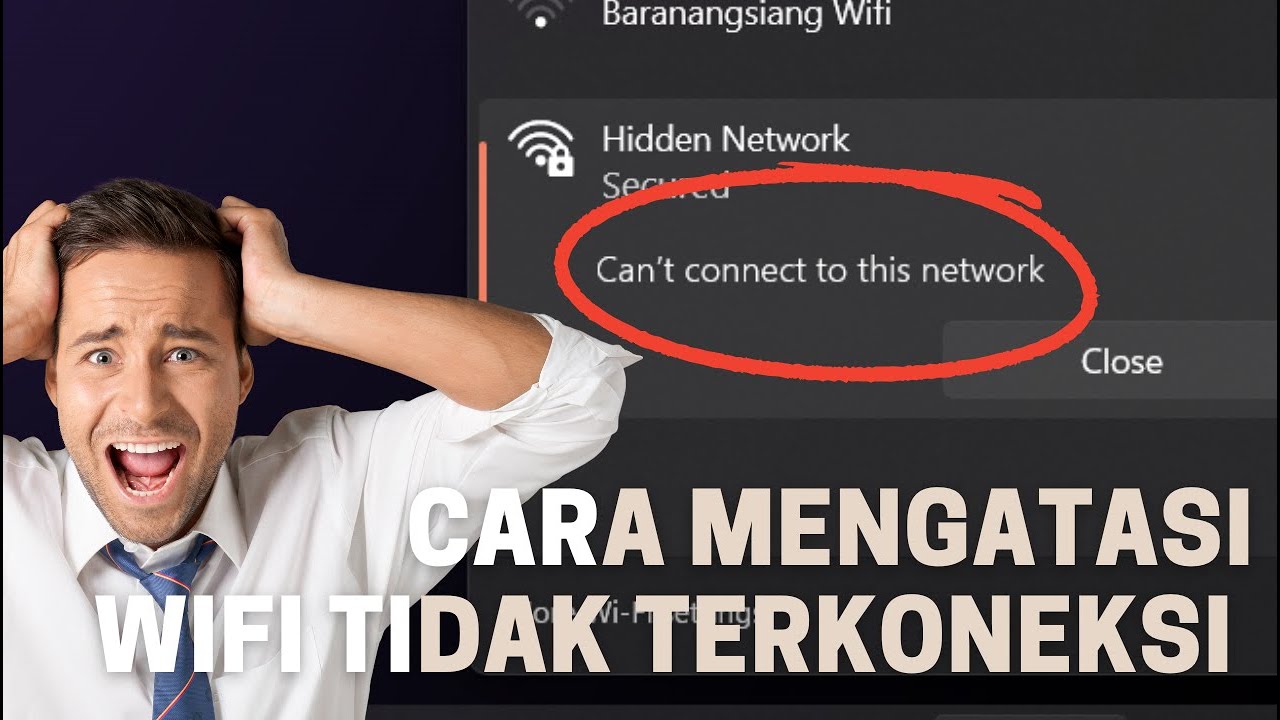 CARA MENGATASI CANT CONNECT TO THIS NETWORK WIFI PADA WINDOWS 11 - YouTube