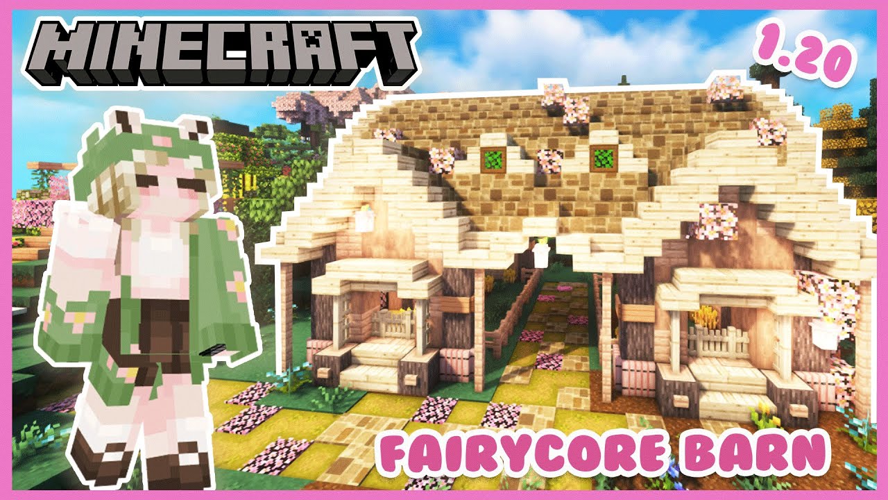 🧚‍♀️ Fairycore Barn & Modded Exploring!🌷 EP 4 (Minecraft 1.20 Modded ...