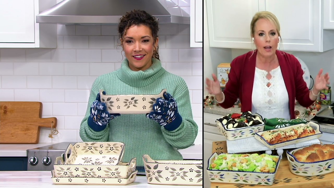 Temp-tations 5-Piece Essential Bakeware Set on QVC - YouTube