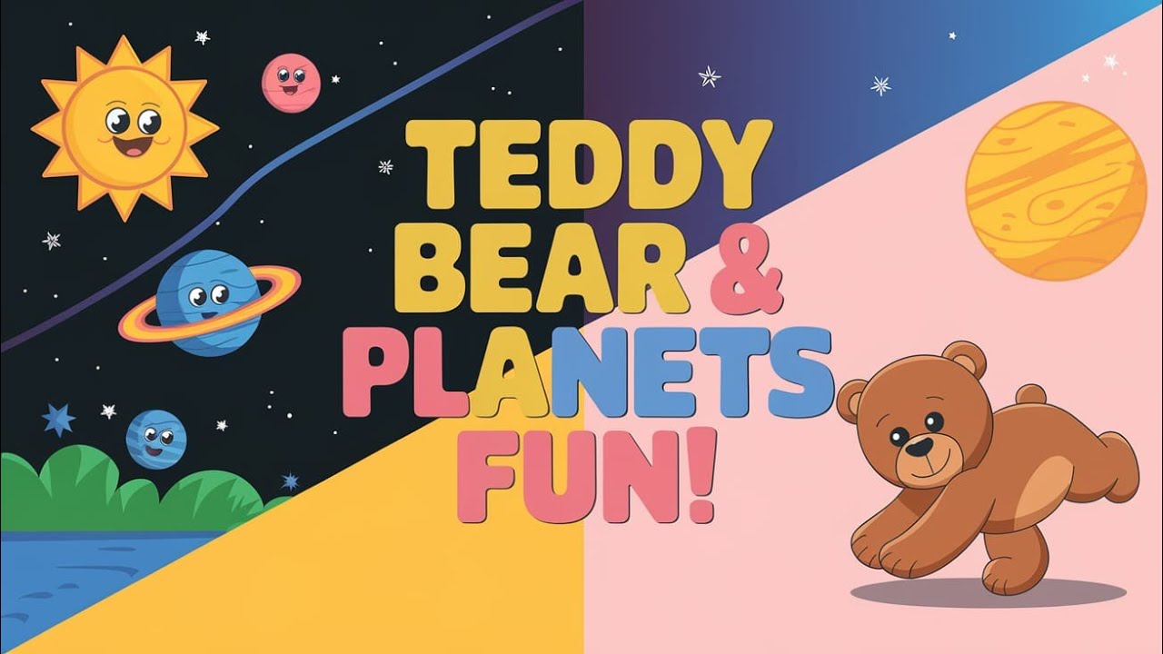 Teddy Bear Adventure and The Solar System|bright bees nursery rhymes - YouTube