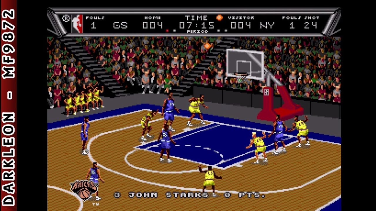 Genesis - NBA Action '94 © 1994 Sega - Gameplay - YouTube