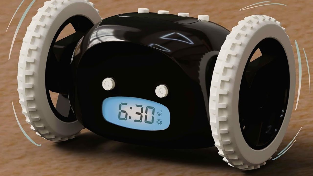 RUNAWAY ALARM CLOCK ON WHEELS - YouTube