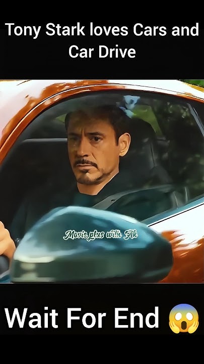 Tony Stark loves cars and cars drive #marvel #tonystark #ironman #mcushorts #moviepluswithak ...