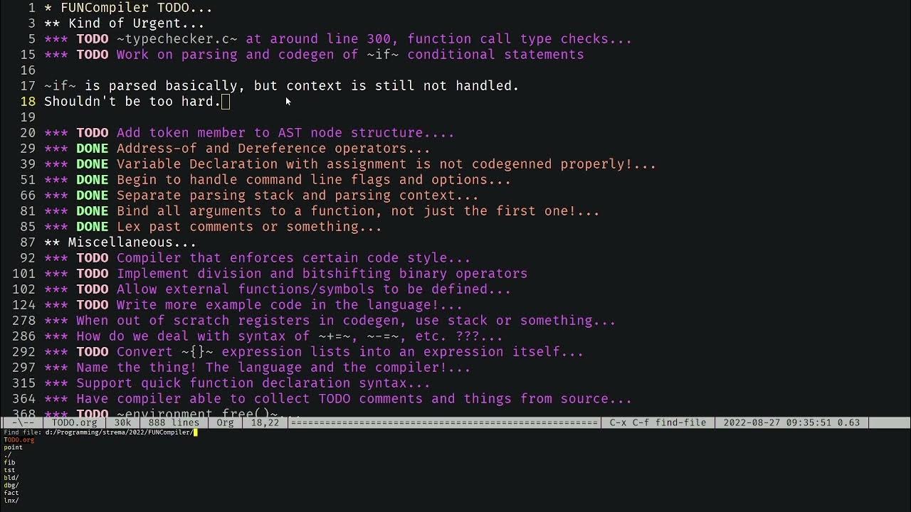 Compiler from scratch, for fun :p | If/Else Contexts, BugFixing, and More | 021 - YouTube