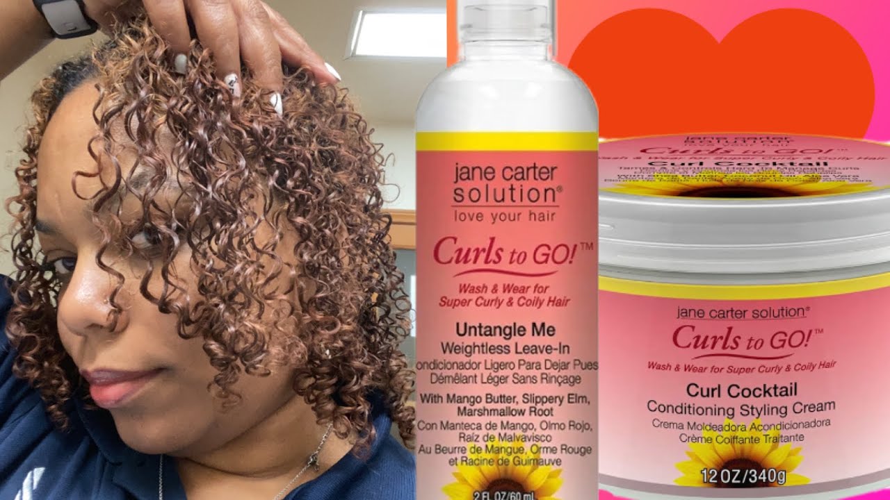Wash and go using curls to go hair products.🧡🧡🧡🧡 - YouTube