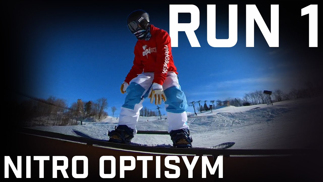 Run 1: 23/24 Nitro Optisym Snowboard - YouTube