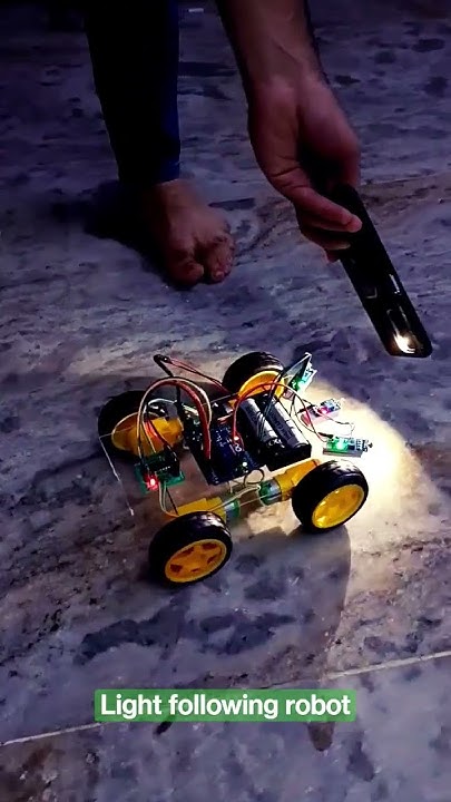 light following robot. #robot #youtybeshorts #shorts #yushorts #project ...