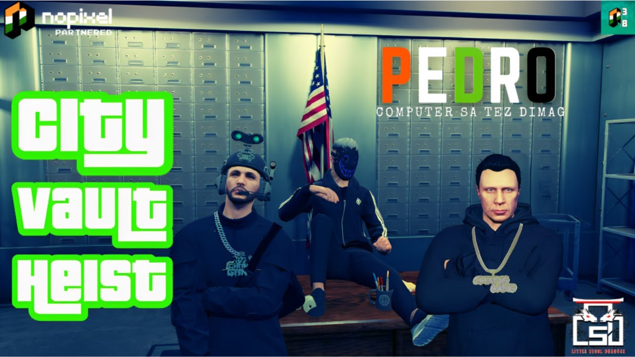 Pedro VAULT GTA 5 RP we bussin!! | GTA 5 RP Nopixel India - YouTube