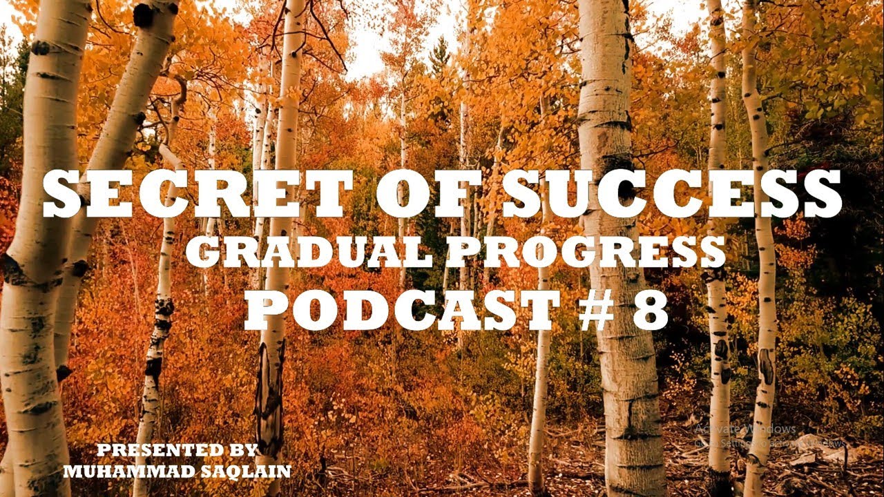 Secret of Success - Gradual Progress | Podcast # 8 - YouTube