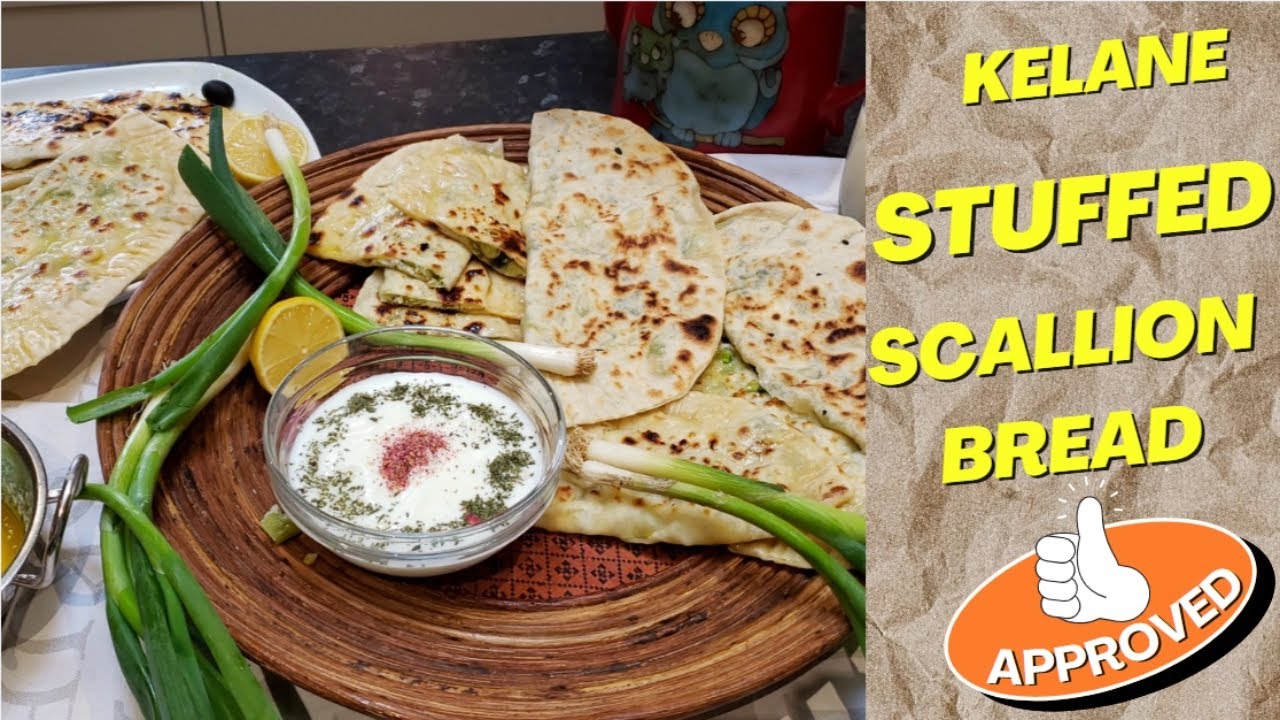Kelane Bread / Scallion Bread طرز تهیه نان کلانه کردی - YouTube