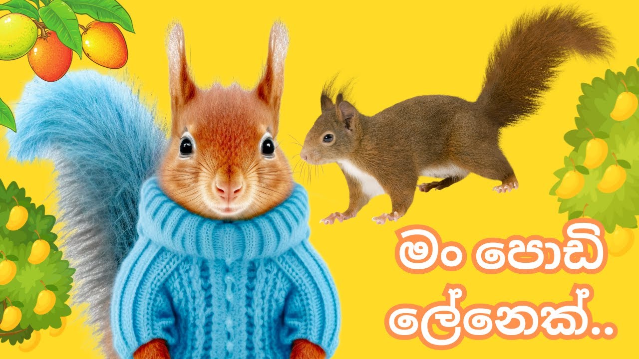 Lena Song | ලේනා සිංදුව | Lena Sinduwa | Sinhala Nursery Rhymes | Lama ...
