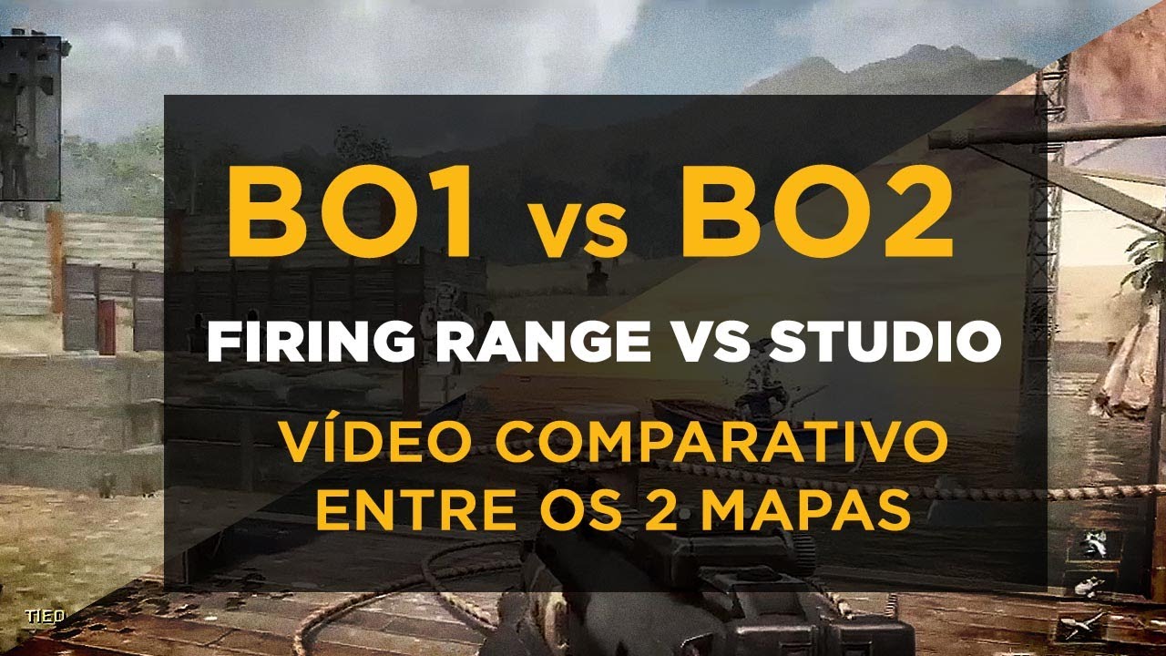 BO1 vs Bo2 - Firing Range vs Studio - Vídeo comparativo (Black OPS 2 ...