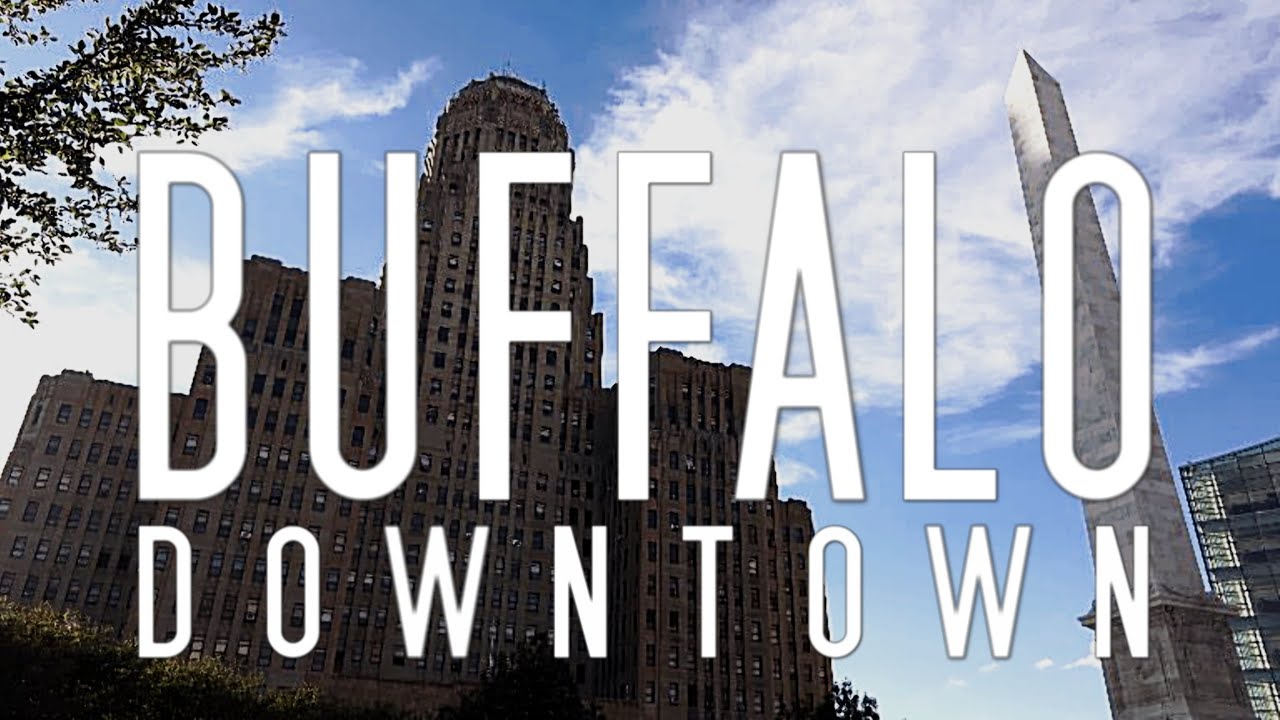 DOWNTOWN BUFFALO: New York State, USA - Stunning Aerial/Walking Tour ...