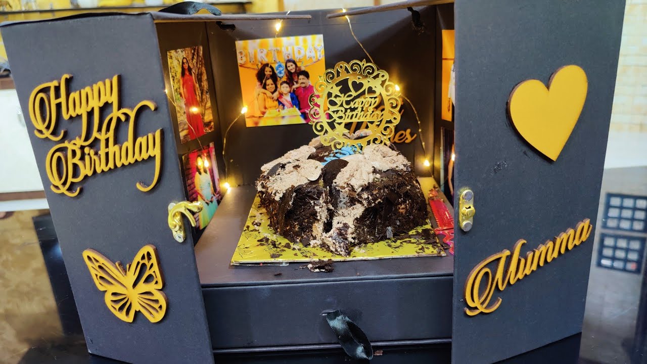 Surprise Cake Box for birthday | Cake box with drawer @AmazonInOfficial ...