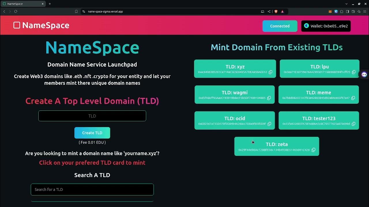 NameSpace Demonstration - YouTube