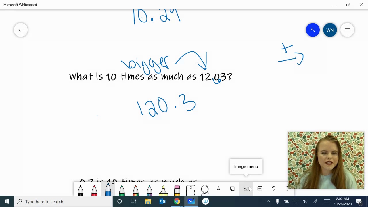 10 times as much as- decimals - YouTube