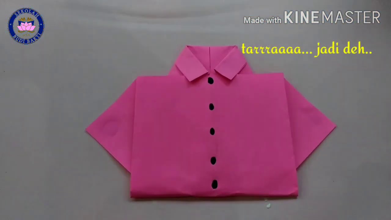DIY - Melipat, Menggunting dan Menempel bentuk Pakaian - YouTube