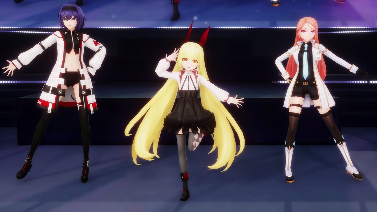 클로저스(CLOSERS) - MMD : うまぴょい伝説 (우마 뾰이) | 루시,은하,루나,티나,세트 [4K] - YouTube