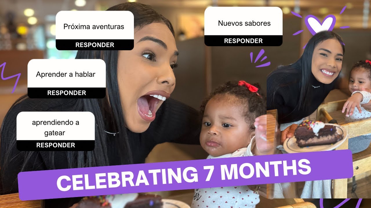celebrating 7 months baby Hannah - YouTube