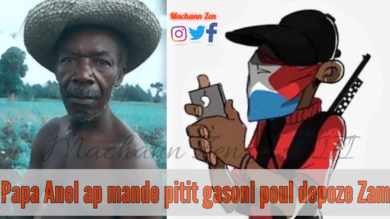 Papa bandi Anel ki se yon machann bòlèt ak dlo nan je + Yon pastè ...