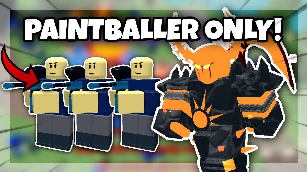 💥*REWORKED* PAINTBALLER ONLY in Tower Defense Simulator! 💥 - YouTube
