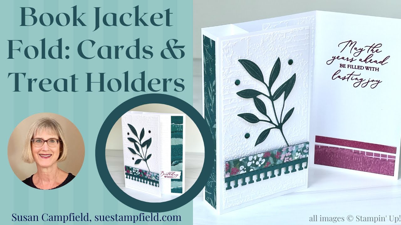 June Crafternoon: Book Jacket Fold Cards & Treat Holders - YouTube