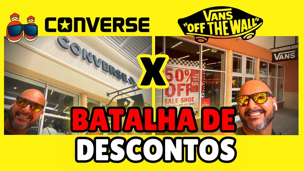 COMPARATIVO DE TÊNIS | CONVERSE X VANS - YouTube
