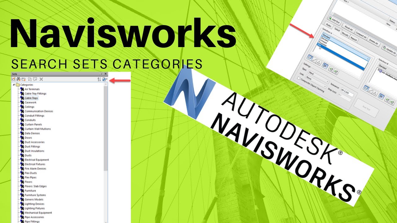 Navisworks | Search Sets Categories | Model Coordination - YouTube