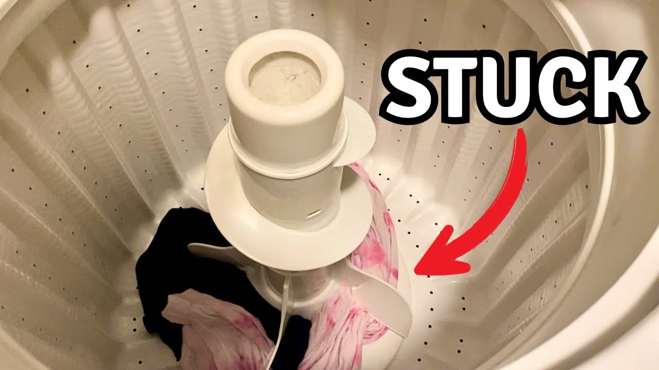 Clothes Stuck in Washing Machine? Watch This Fix First! - YouTube